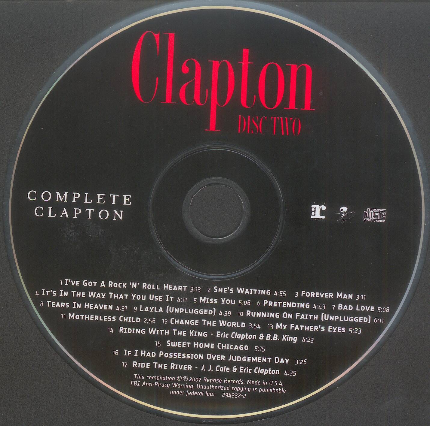Eric Clapton Complete Clapton [cd2 us] | CD Covers | Cover Century ...